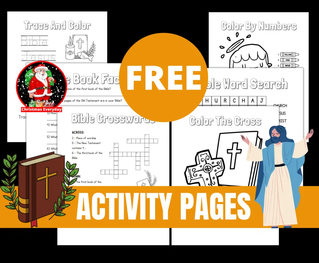 Free Bible Activity Pages For You To Enjoy! - Christmas Everyday Club