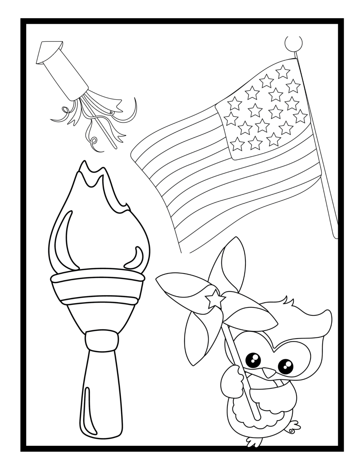 Free 4th of July Coloring Pages For The Patriotic – Christmas Everyday Club