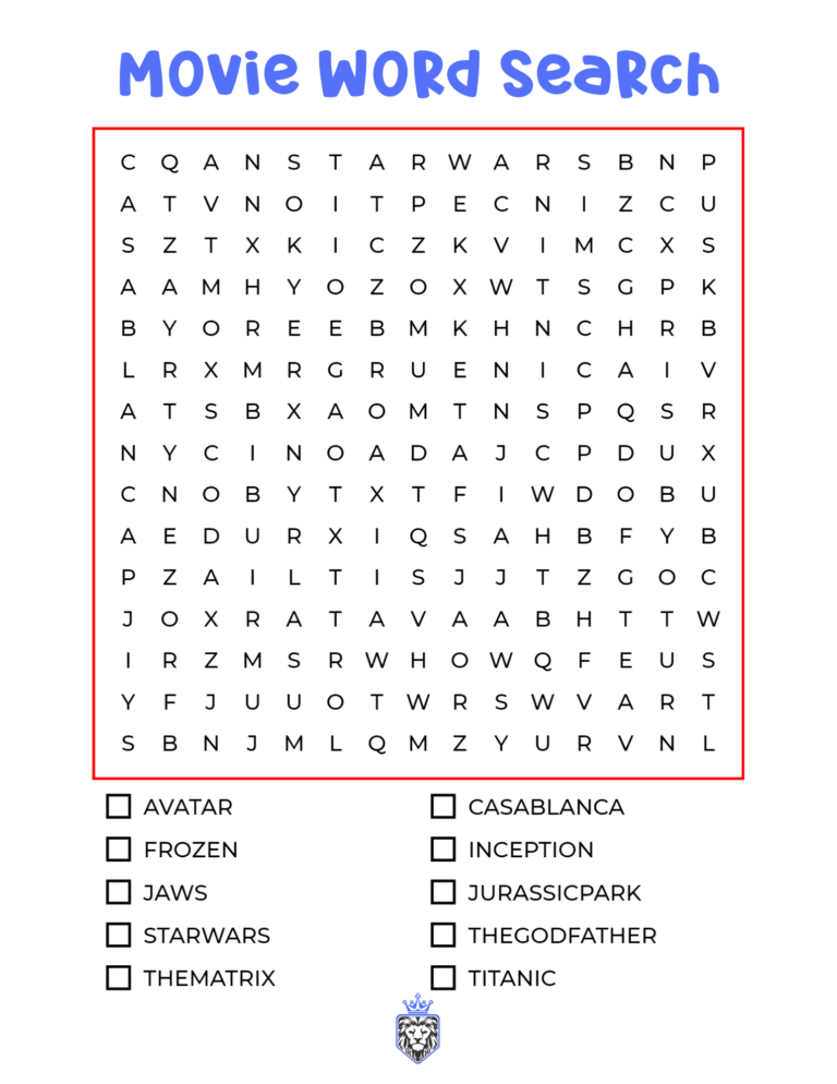 Unleash the Fun with Our 2 Free Movie Word Search Puzzles! – Christmas ...