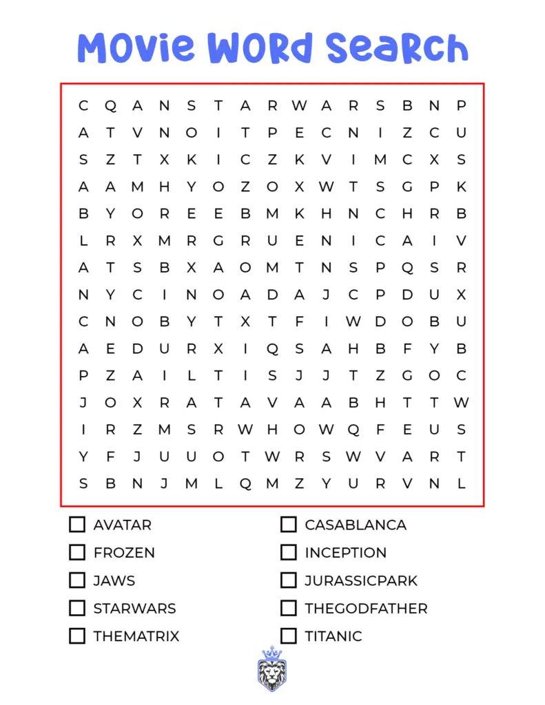 Unleash the Fun with Our 2 Free Movie Word Search Puzzles! – Christmas ...